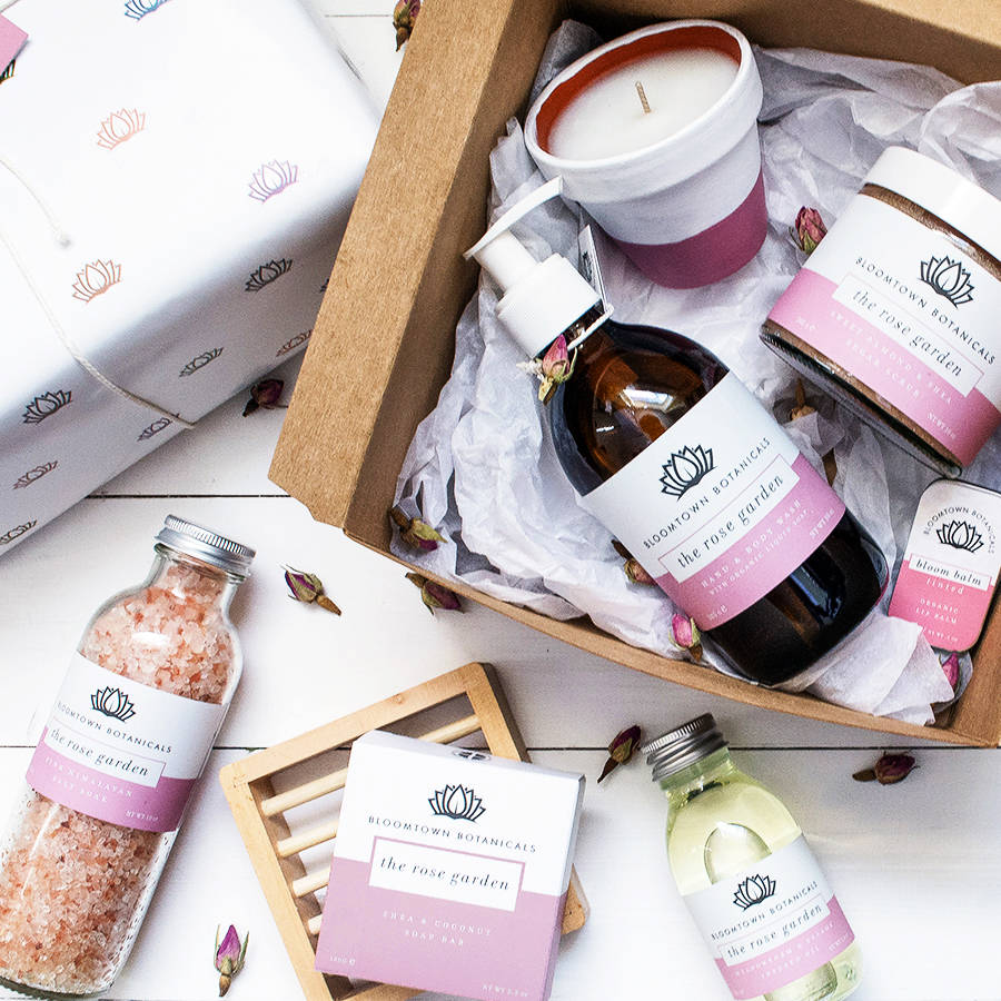 Custom Eco Luxury Bath Gift Set By Bloomtown Botanicals Custom Eco Luxury Bath Gift Set By Bloomtown Botanicals