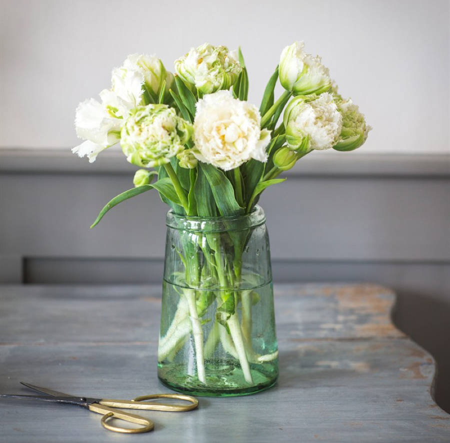 Recycled Glass Tulip Vase By All Things Brighton Beautiful