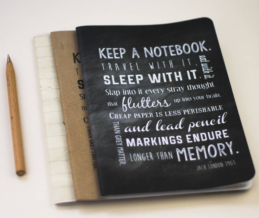Inspirational Quote Notebook By Little Pieces Notonthehighstreet