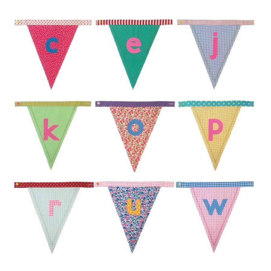 alphabet bunting by frolic and cheer | notonthehighstreet.com