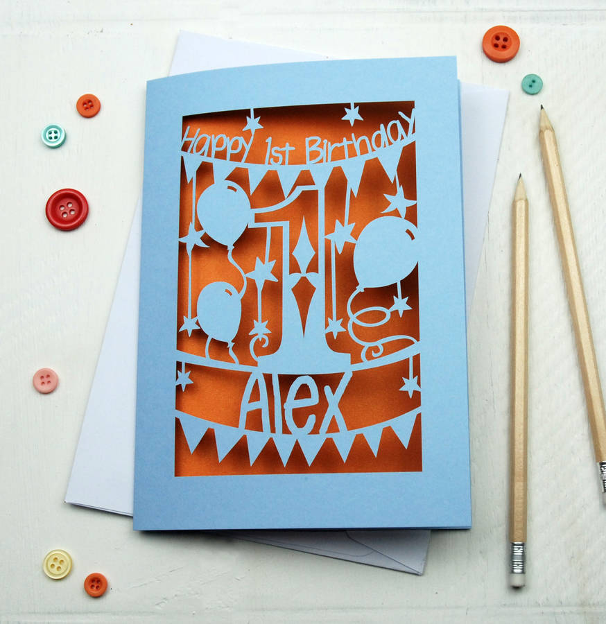 Personalised First Birthday Card By Pogofandango Notonthehighstreet