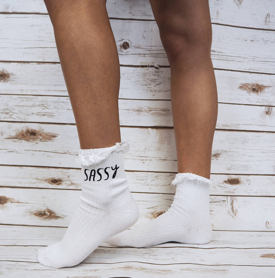 Sassy Slogan Socks By Rock On Ruby