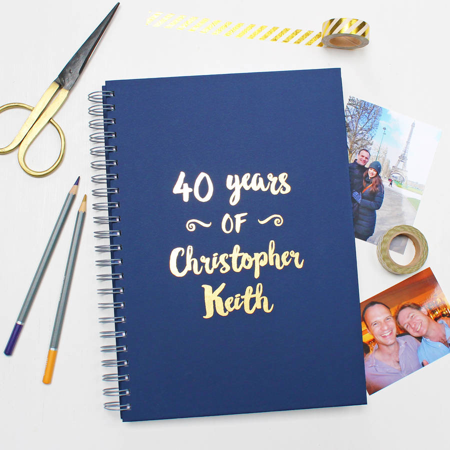 Personalised Milestone Birthday Memory Book By Love Give Ink 