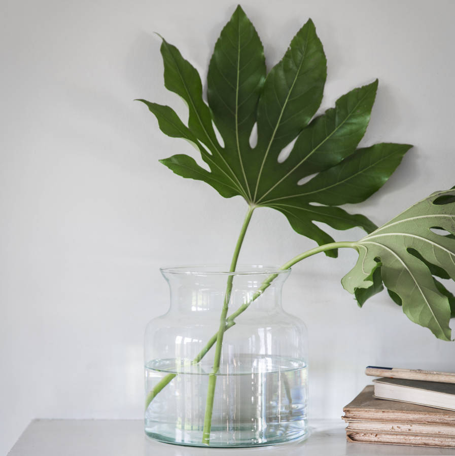 Wide Glass Vase By All Things Brighton Beautiful
