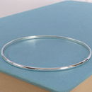 handmade simple plain silver bangle by handmade silver by helle ...