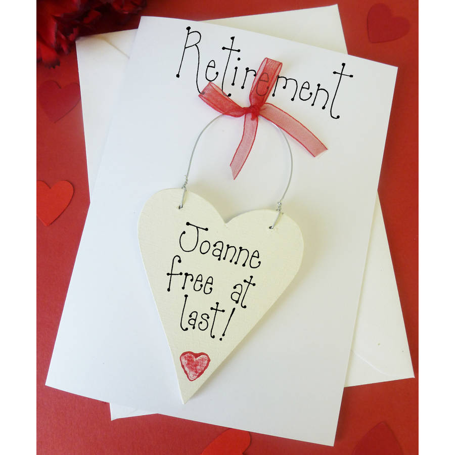 Personalised Retirement Card By Country Heart