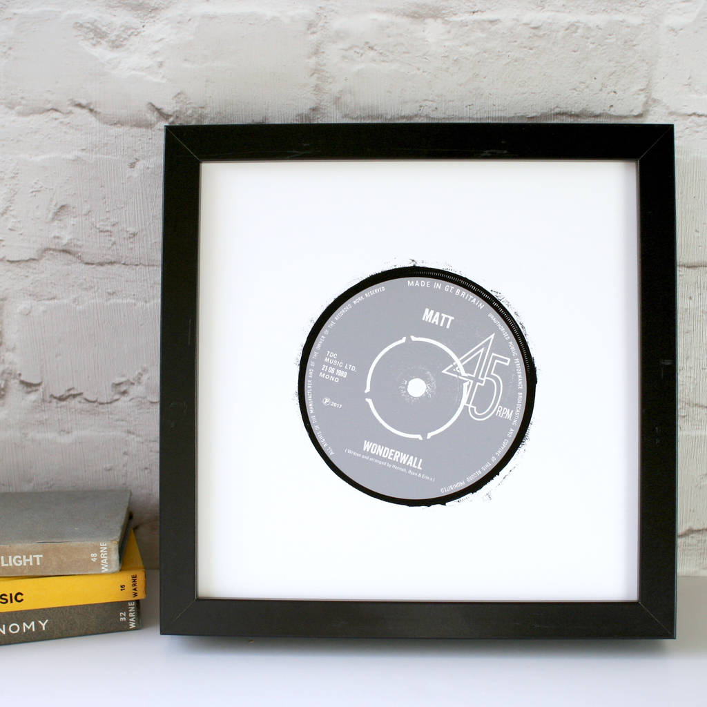 Personalised Record Label Print By The Design Conspiracy