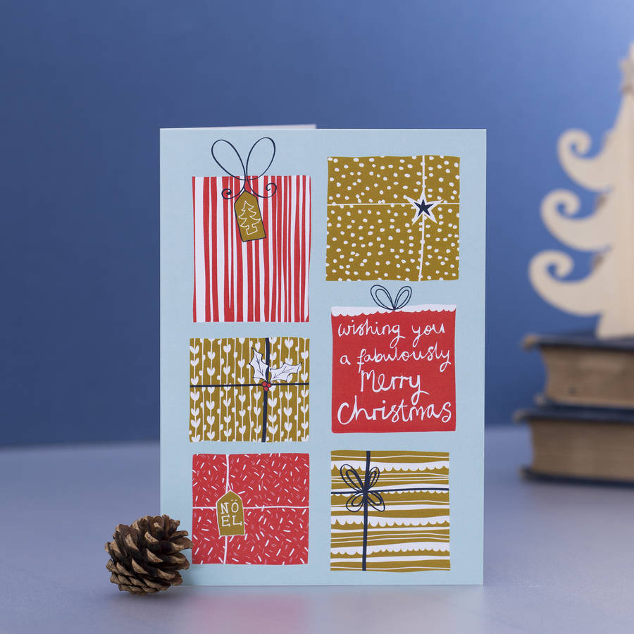 presents christmas card pack by jessica hogarth designs ...
