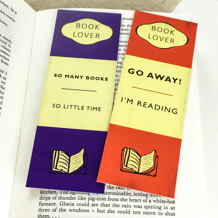 book lover bookmark set by literary emporium | notonthehighstreet.com