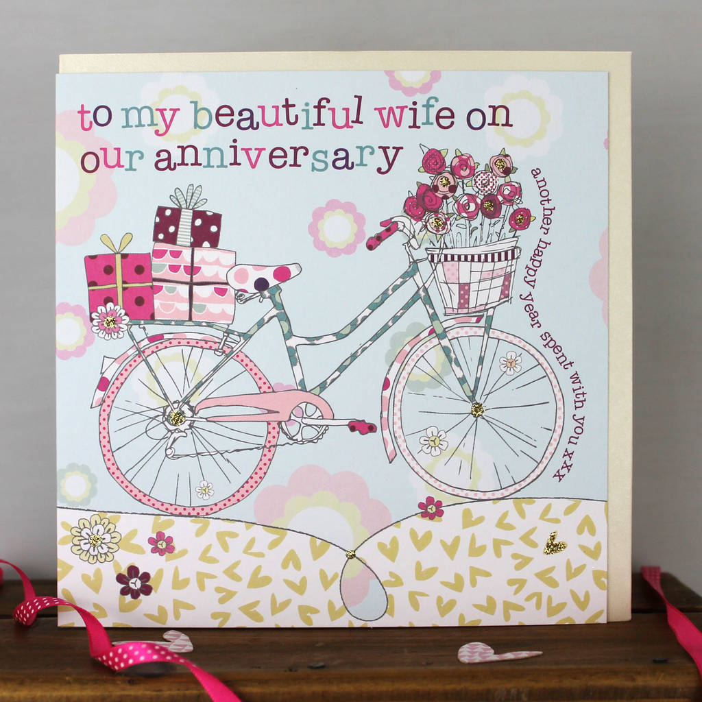 Anniversary Card For A Wife By Molly Mae Notonthehighstreet