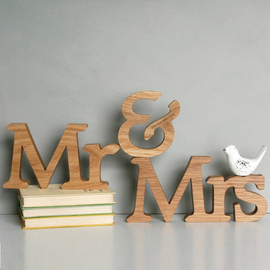 Personalised Mr And Mrs Letters By Modo Creative Notonthehighstreet Personalised Mr And Mrs Letters By Modo Creative Notonthehighstreet