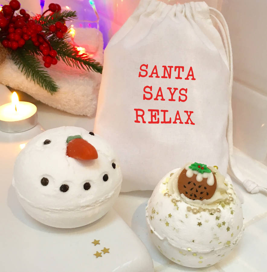 Christmas Bath Bomb Luxury Gift Set By Pink Pineapple Home Gifts Christmas Bath Bomb Luxury Gift Set By Pink Pineapple Home Gifts