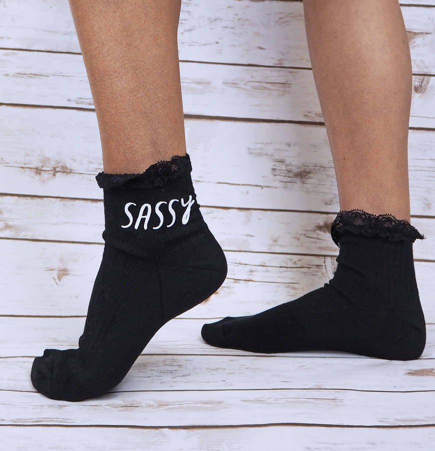 Sassy Slogan Socks By Rock On Ruby