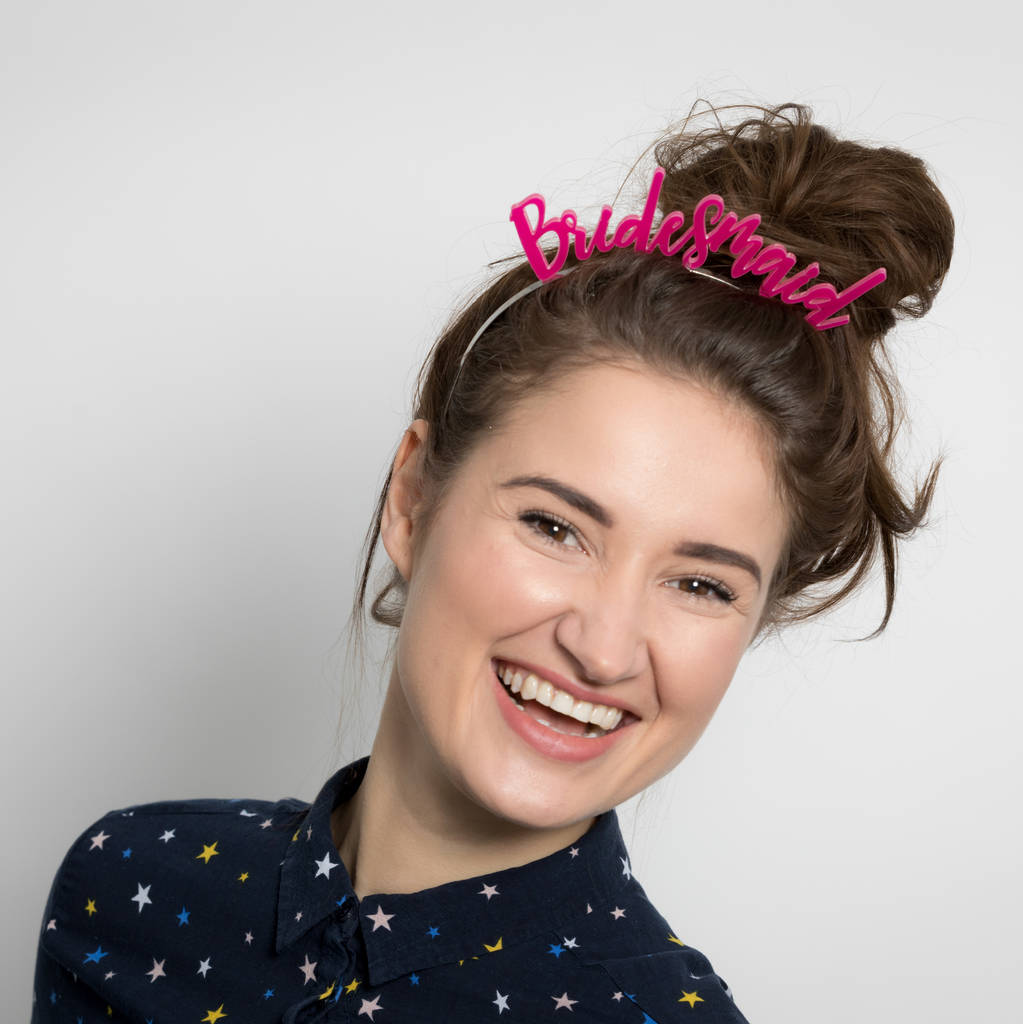 Bridesmaid Headband Hen Do Hair Accessories By Funky Laser