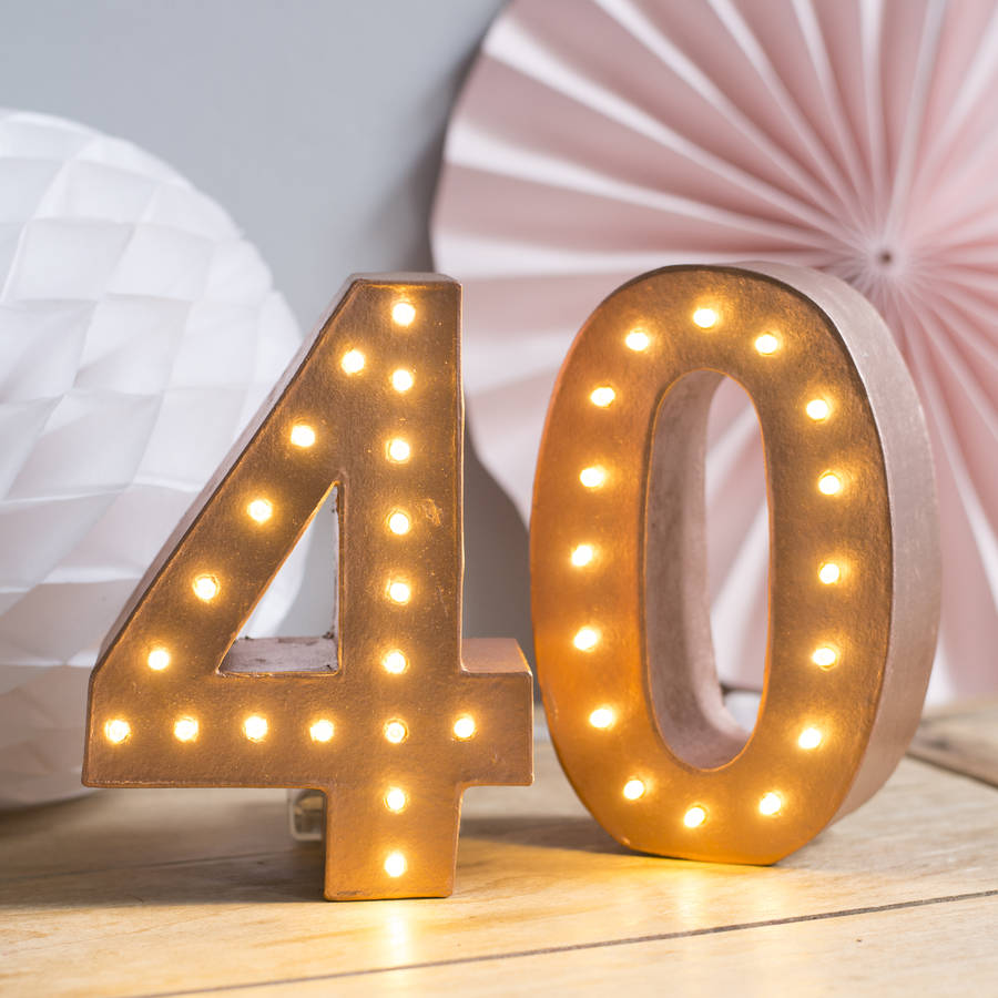 Handmade Number Light By The White Bulb Notonthehighstreet