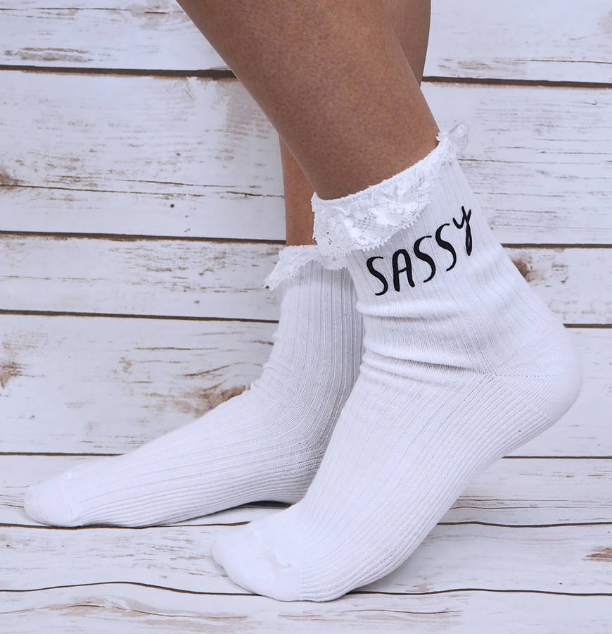 Sassy Slogan Socks By Rock On Ruby