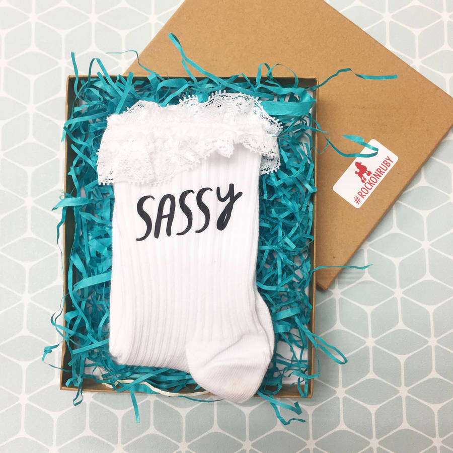 Sassy Slogan Socks By Rock On Ruby