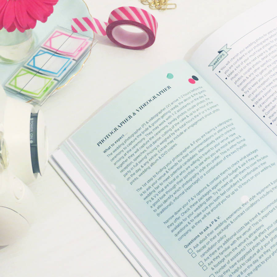 Wedding Planner Book By Pearl Mason Notonthehighstreet
