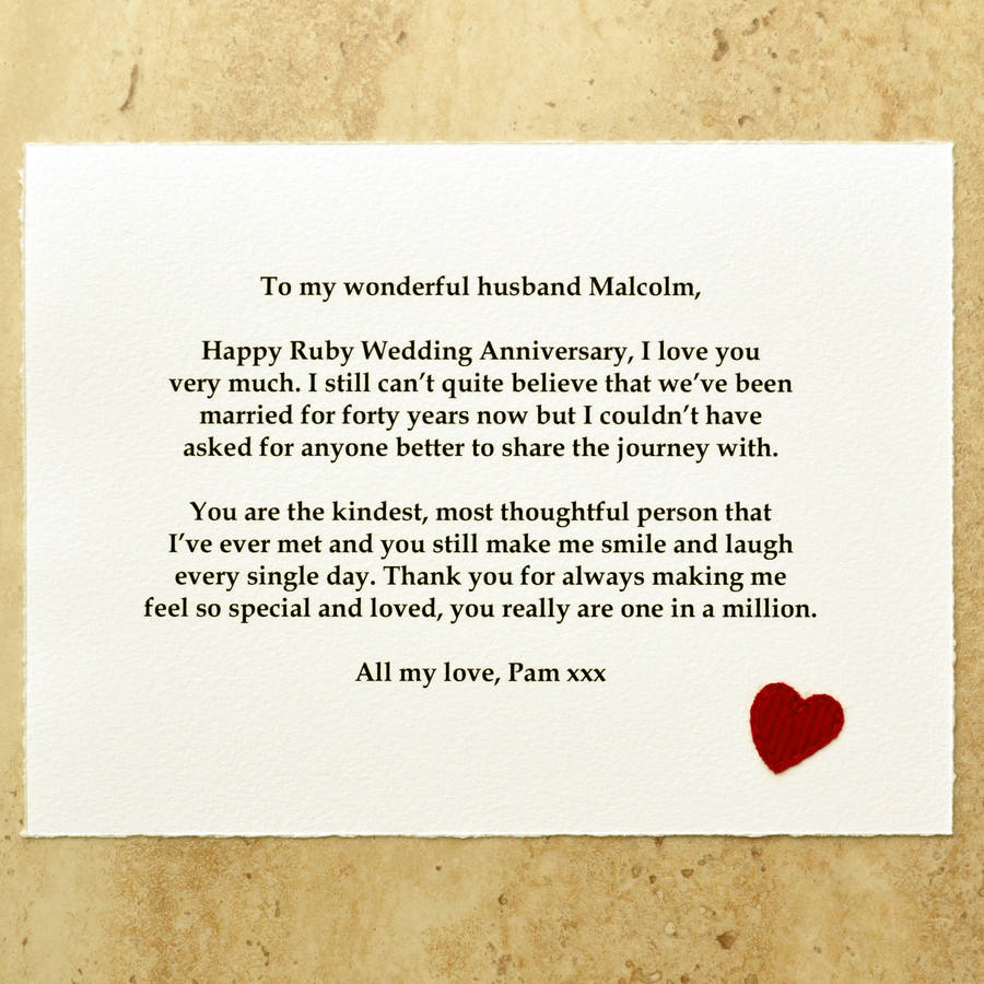Ruby Wedding Anniversary Gift By Jenny Arnott Cards Gifts Ruby Wedding Anniversary Gift By Jenny Arnott Cards Gifts