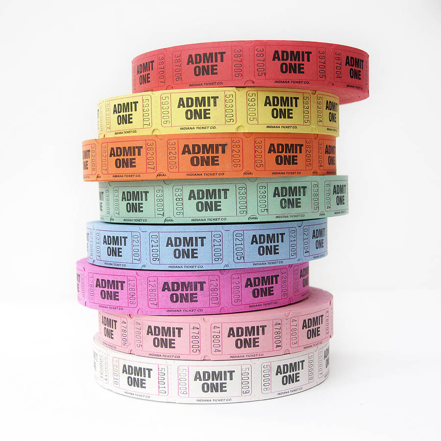 Carnival Fair Tickets By Peach Blossom Notonthehighstreet