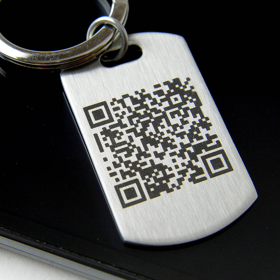 Personalised Secret Message Qr Code Keyring By Sally Clay Personalised Secret Message Qr Code Keyring By Sally Clay