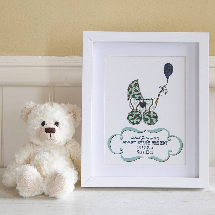 Personalised New Baby Gift Print By Lovely Jubbly Designs Personalised New Baby Gift Print By Lovely Jubbly Designs
