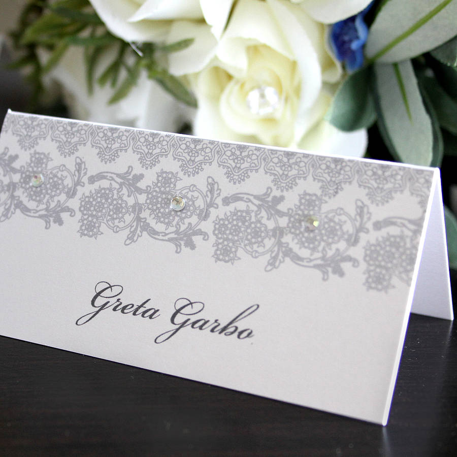 Wedding Place Card Name Card By 2by2 Creative Notonthehighstreet