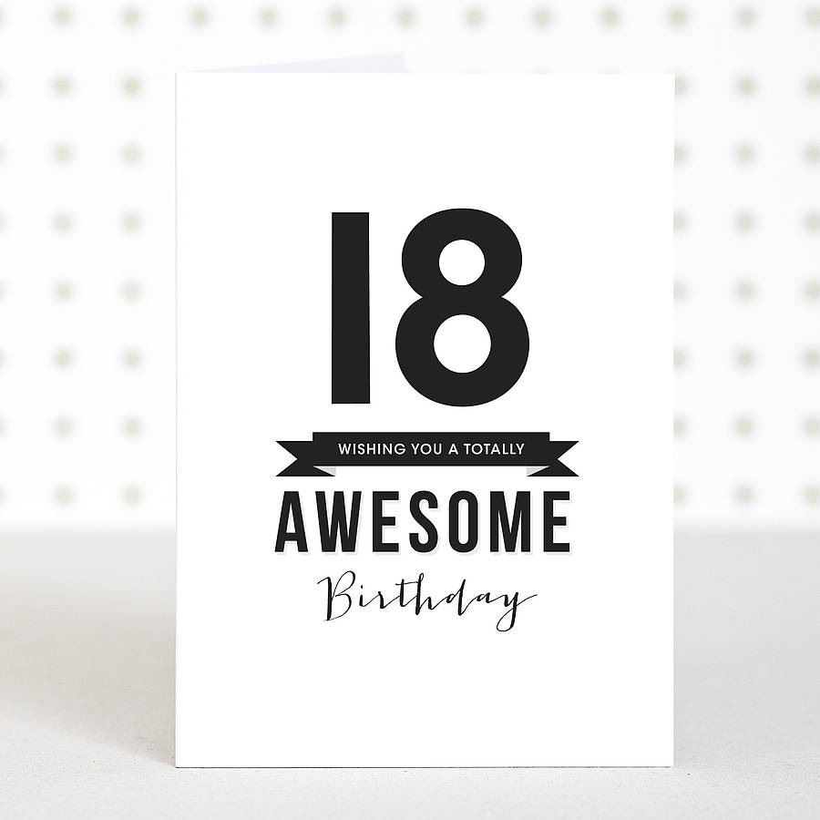  awesome 18 Birthday Card By Doodlelove Notonthehighstreet