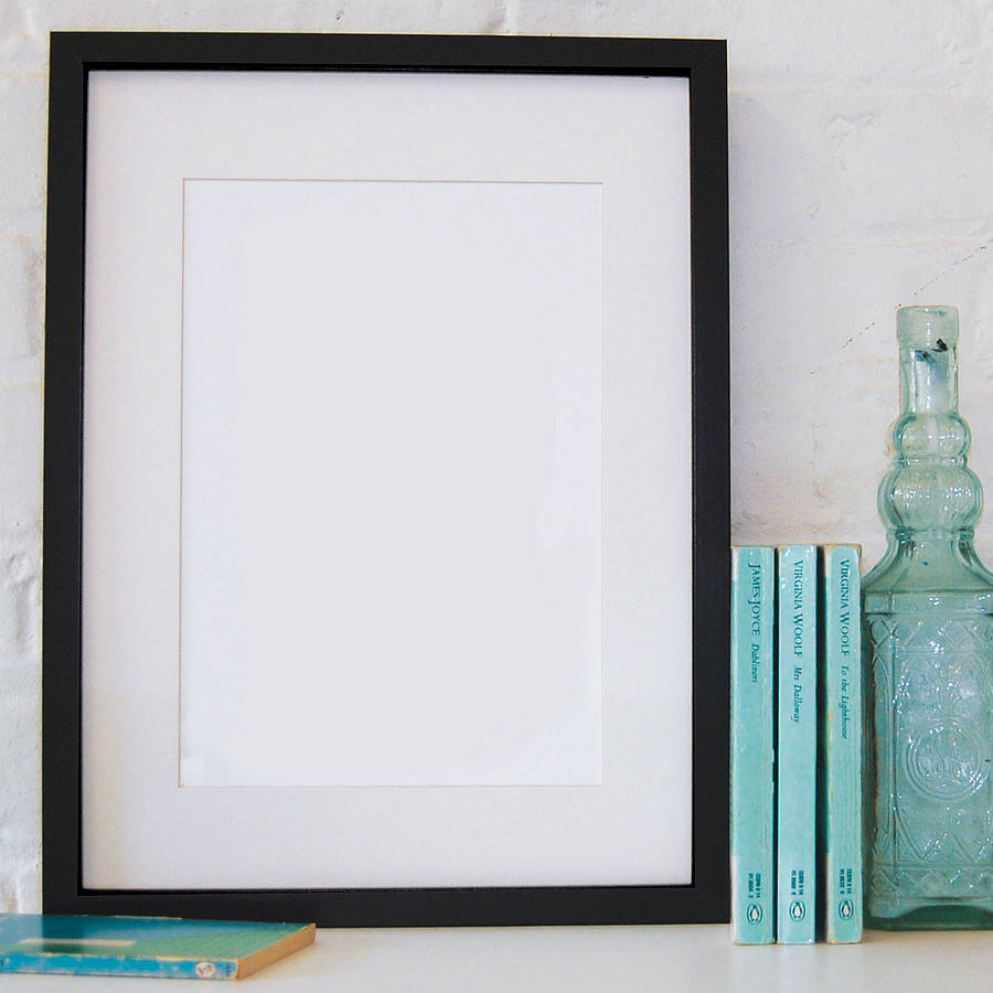Single Black A3 Frame With A4 White Mount By Lucy Loves This 