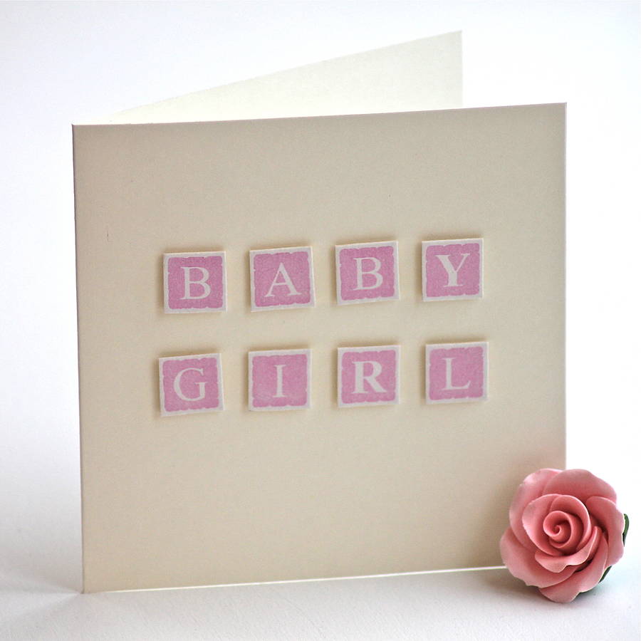 Handmade Baby Girl Baby Boy Card By Chapel Cards Notonthehighstreet Handmade Baby Girl Baby Boy Card By Chapel Cards Notonthehighstreet