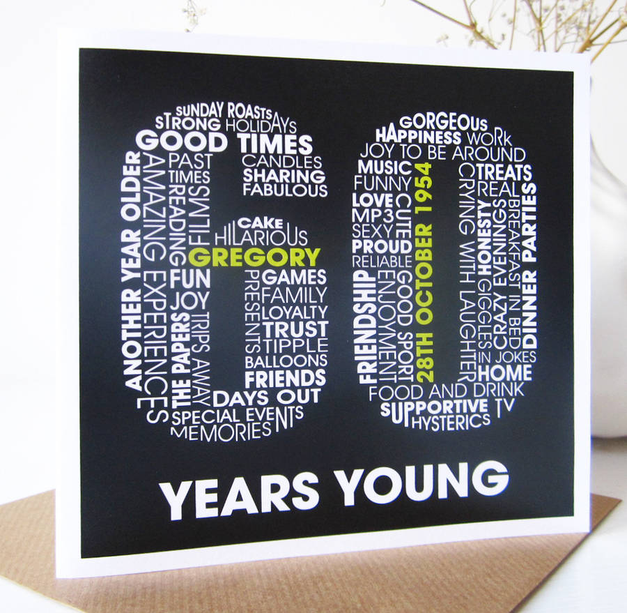 Personalised 60th Birthday Card By Mrs L Cards Notonthehighstreet Personalised 60th Birthday Card By Mrs L Cards Notonthehighstreet