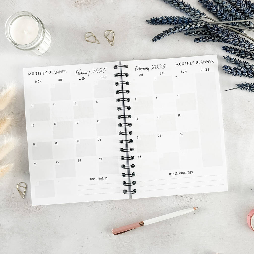 Personalised Mid Year Or Academic Diary | Choice Of Covers By Hem Studios