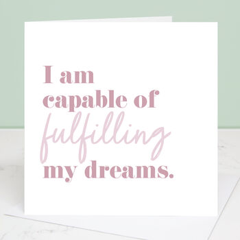 Fulfilling My Dreams Affirmation Print With Optional Frame By Slice of ...