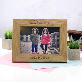 personalised grandchildren photo frame by mirrorin | notonthehighstreet.com