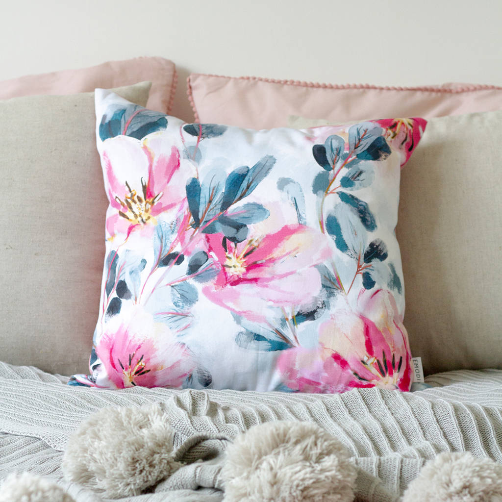 floral cushion by emodi | notonthehighstreet.com