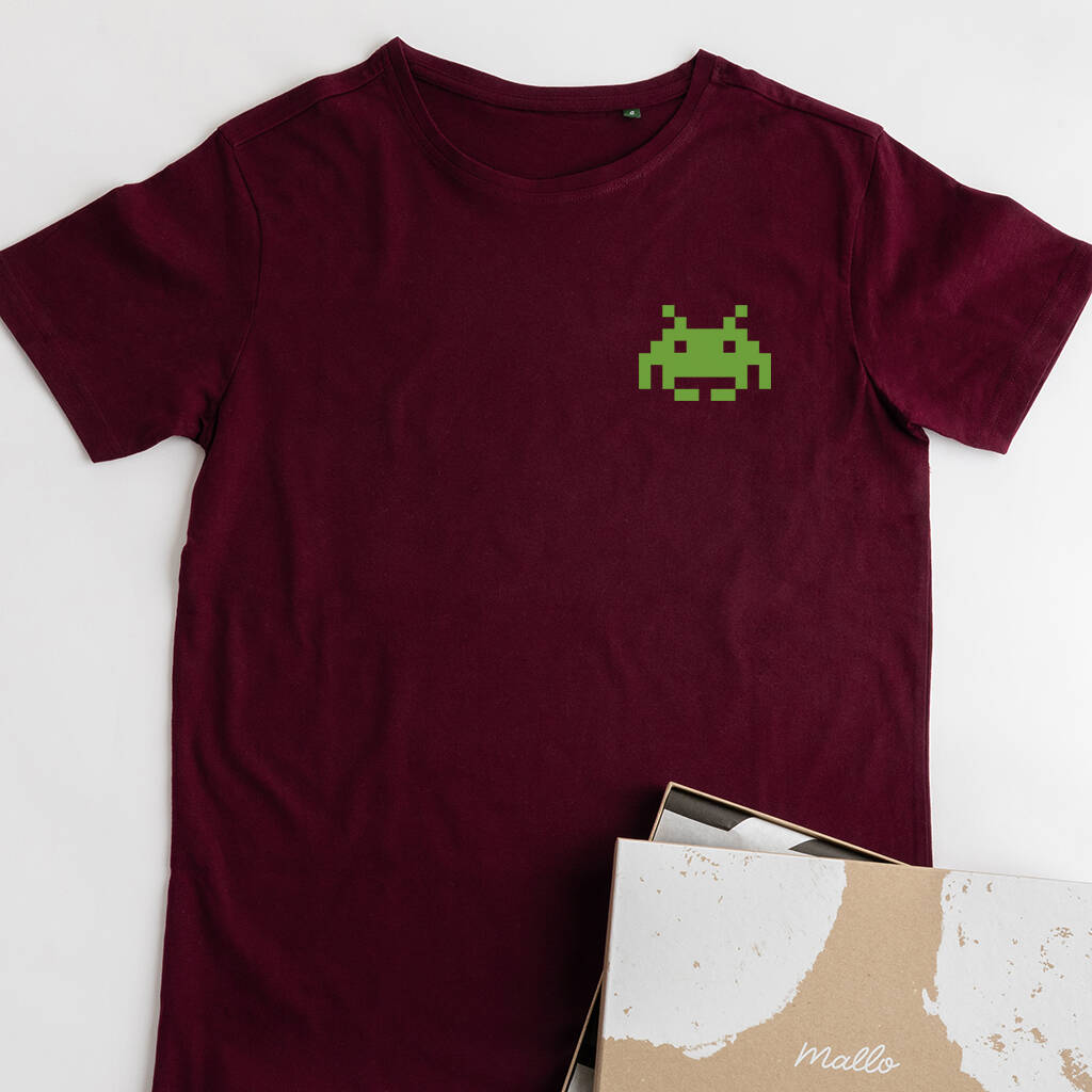 Retro Space Arcade Game Tshirt For Gamers By Mallo | notonthehighstreet.com