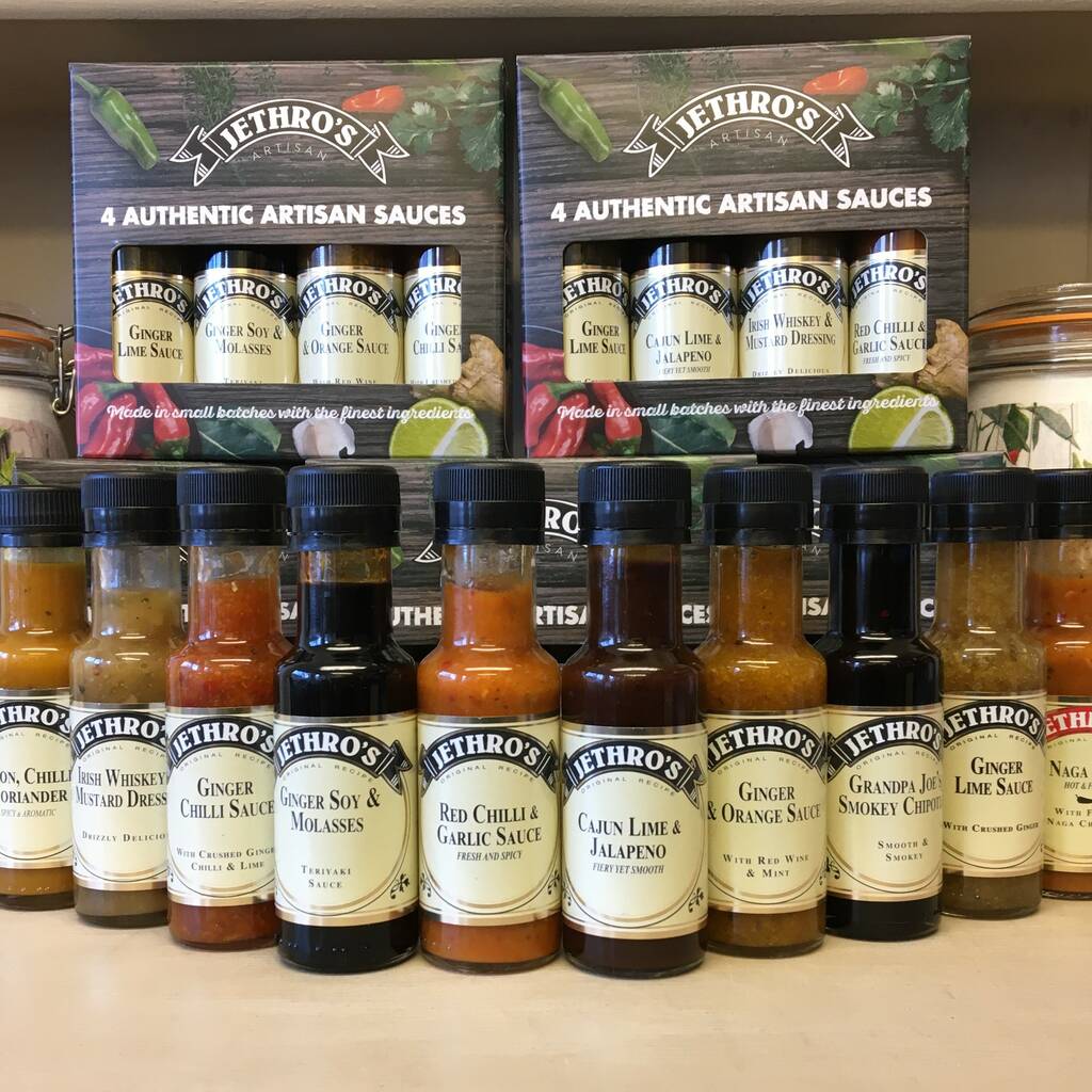 Sauce Lovers Selection Box By Jethro's Marinades | notonthehighstreet.com