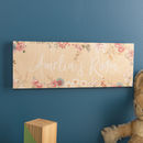 Personalised Wooden Floral Room Name Sign By Oakdene Designs ...