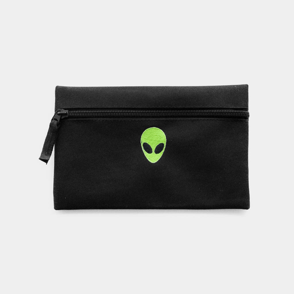 alien embroidered pencil case by art disco | notonthehighstreet.com