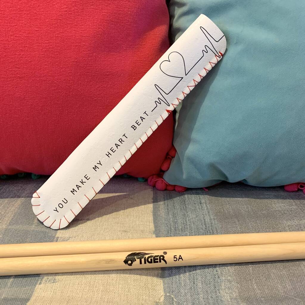 Valentines Love Heart Beat Drum Stick Holder By Crank ...