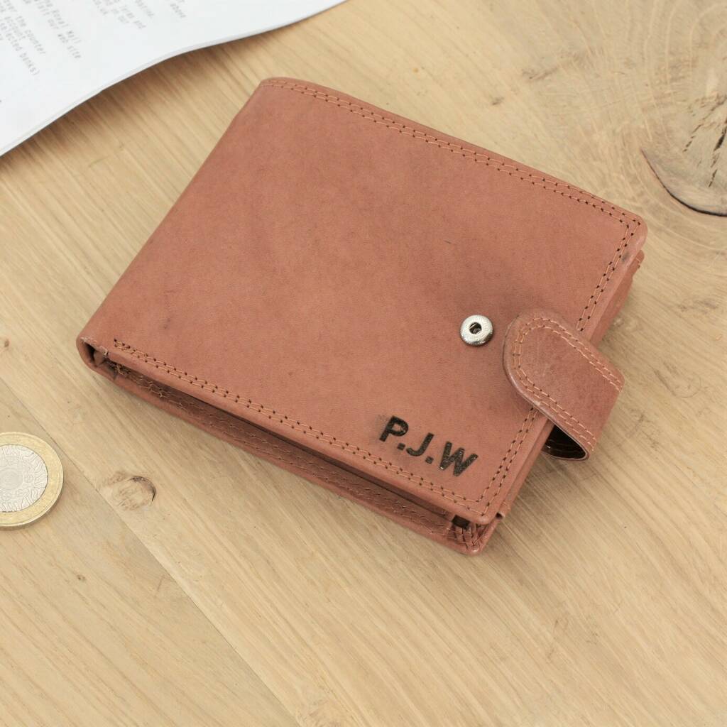 Personalised Men's Leather Wallet By Hot Dot Laser | notonthehighstreet.com