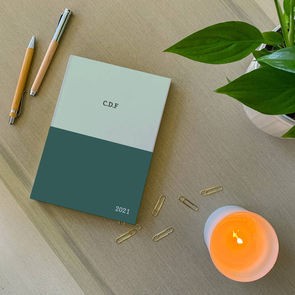 Personalised 2021 Block Colour Diary By Proper Goose ... Personalised 2021 Block Colour Diary By Proper Goose ...