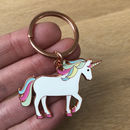 Unicorn Keyring By Chameleon And Co | notonthehighstreet.com