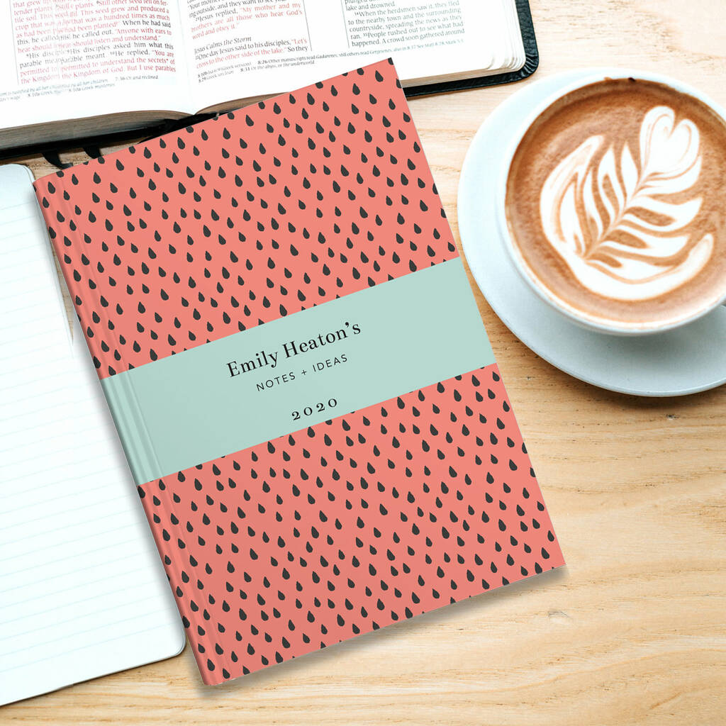 Personalised Graphic Notebook Or Journal By Letterfest