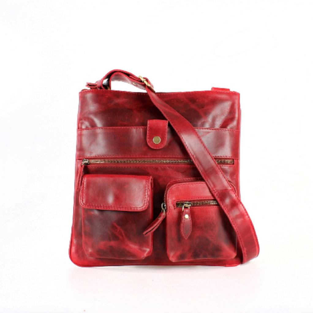 amy leather cross body messenger bag by the leather store ...