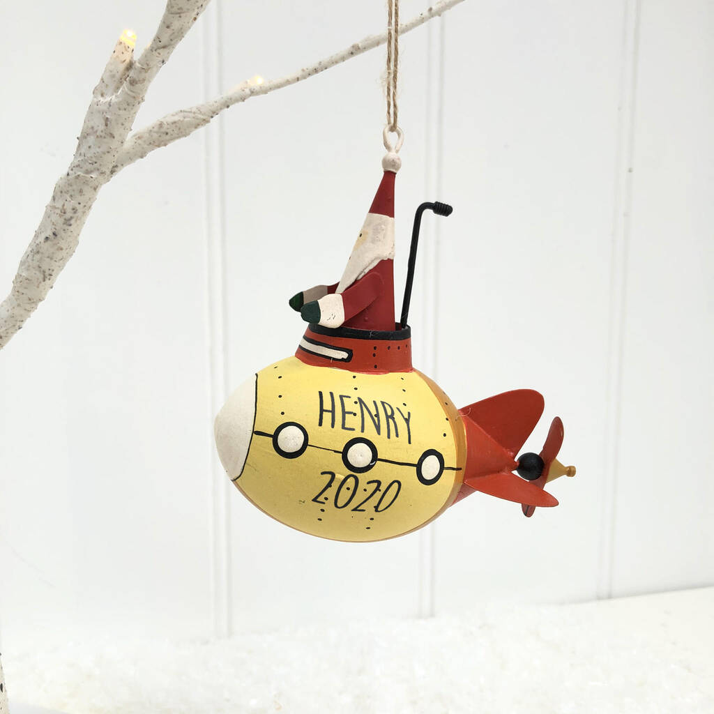 Personalised Santa Submarine Decoration By Pink Pineapple Home & Gifts ...
