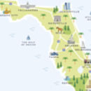 Map Of Florida Print By Pepper Pot Studios | notonthehighstreet.com