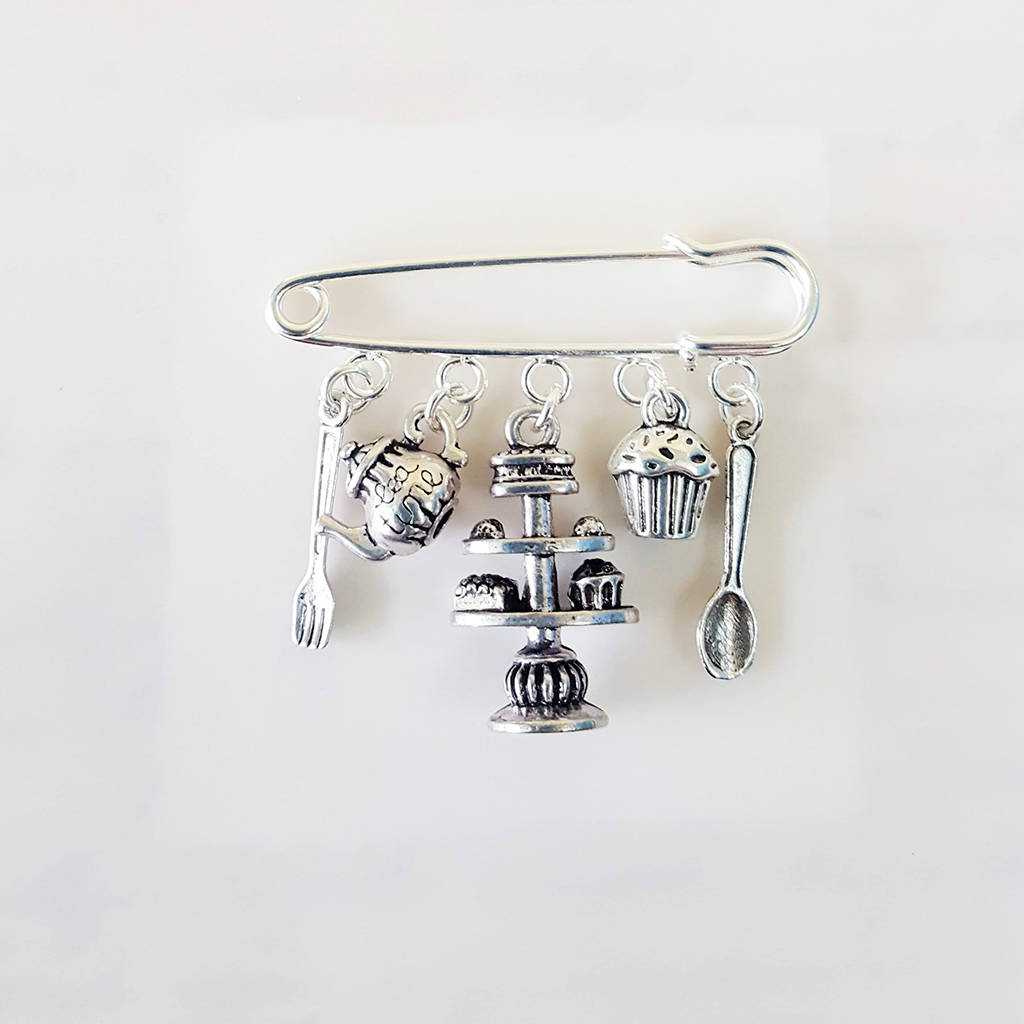 Tea And Cake Rule The World Brooch By Zamsoe | notonthehighstreet.com