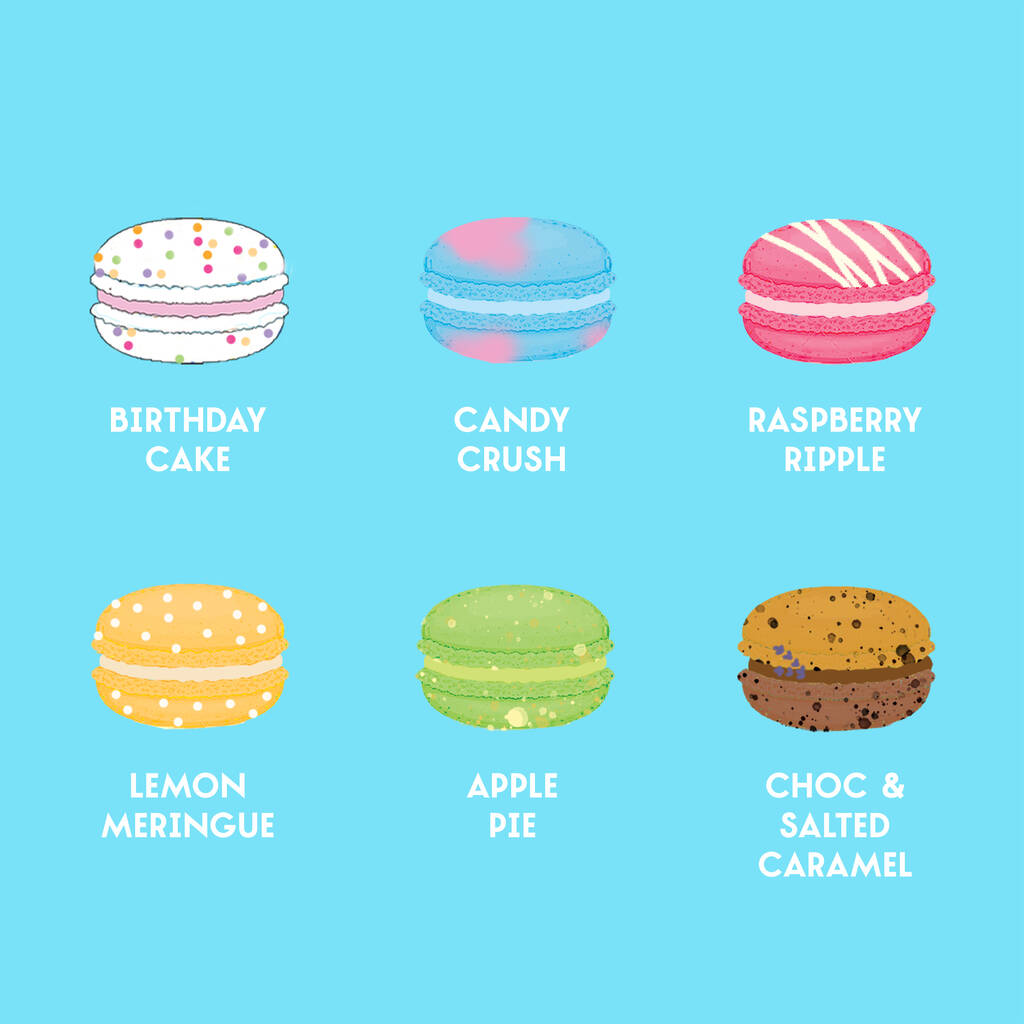 Signature Macarons Box Of 12 By Baked by Steph | notonthehighstreet.com