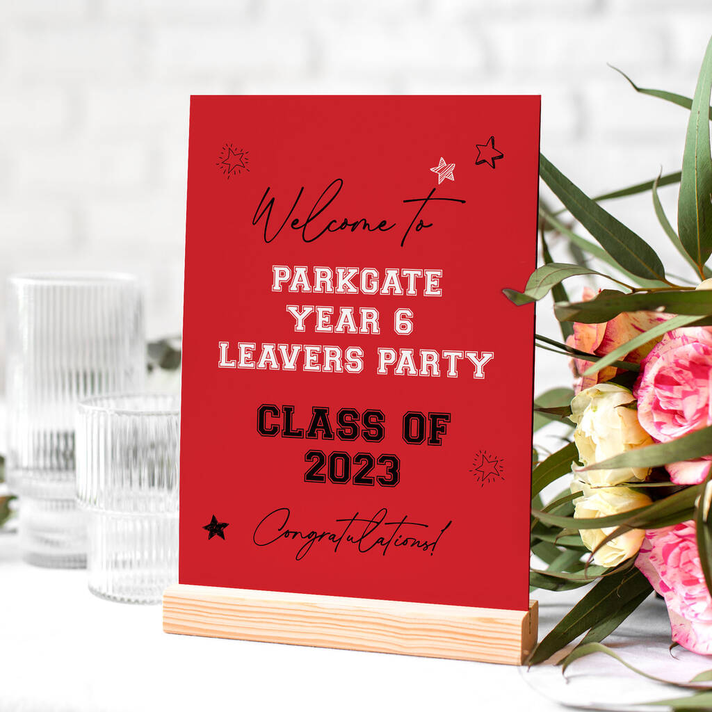 Year Six School Leavers Selfie Frame And Party Sign By Smart Party Shop ...